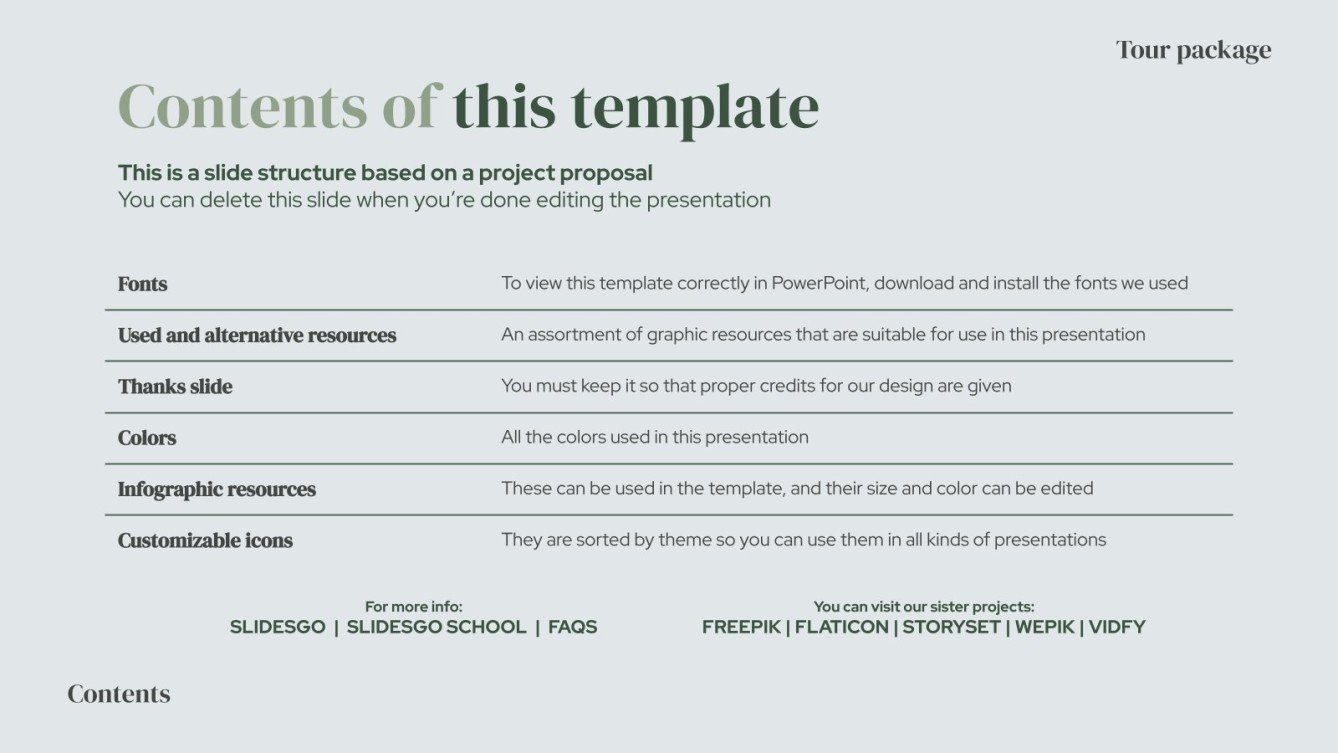 Tour Package Project Proposal | Google Slides & PowerPoint