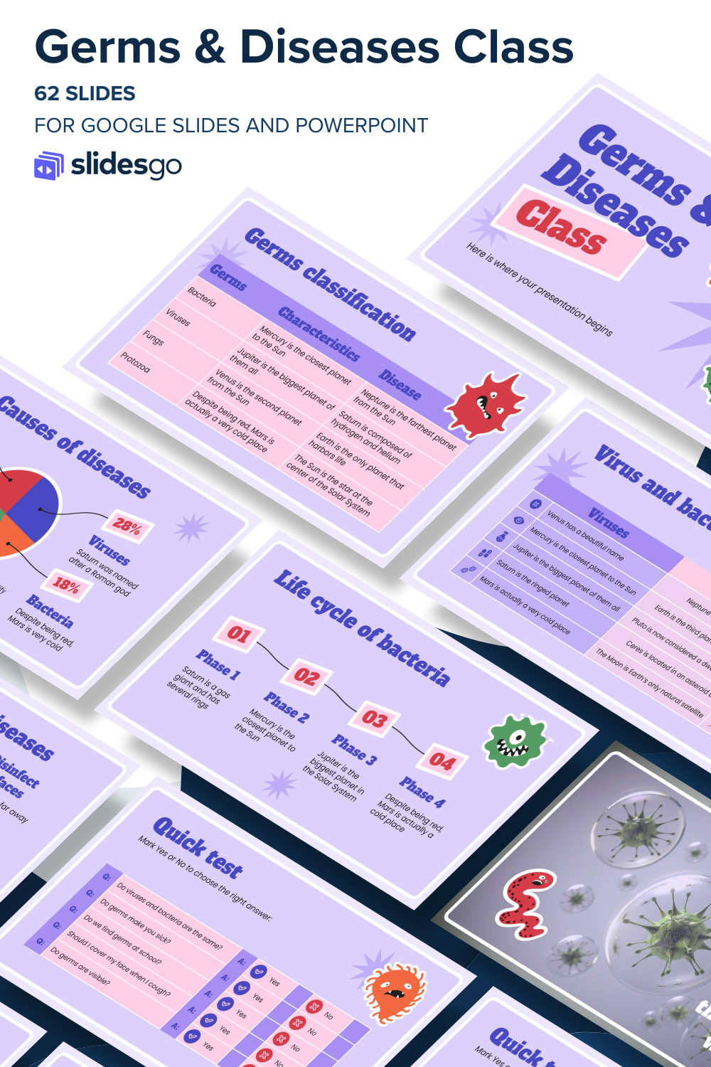 Germs & Diseases Class | Google Slides & PowerPoint
