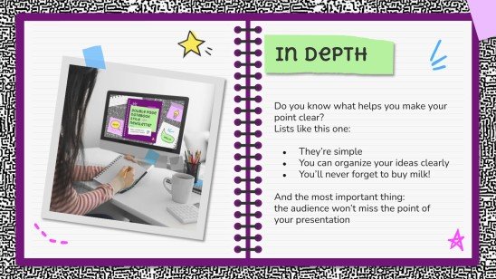 Double Page Notebook Style Newsletter