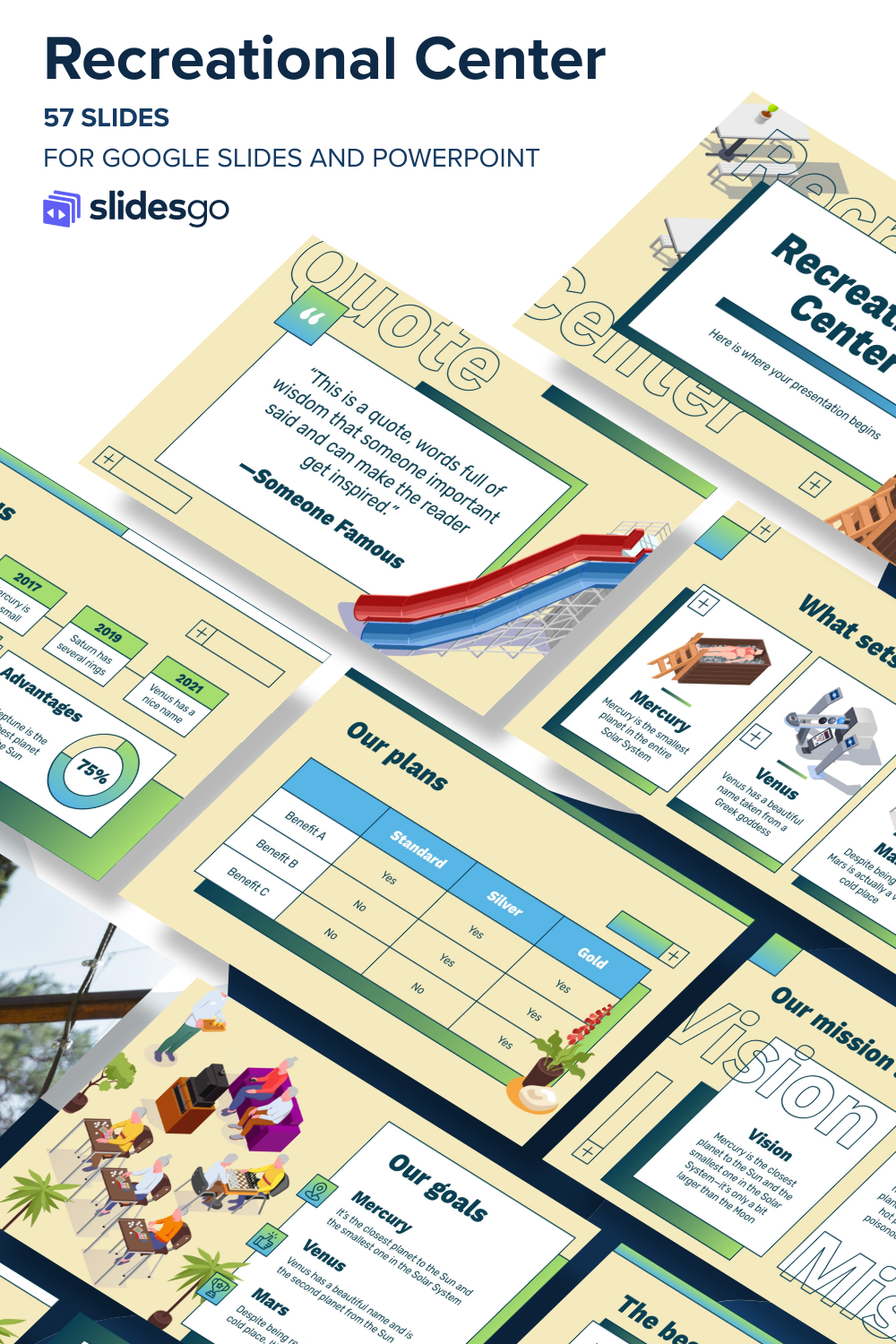 Recreational Center | Google Slides theme & PowerPoint template