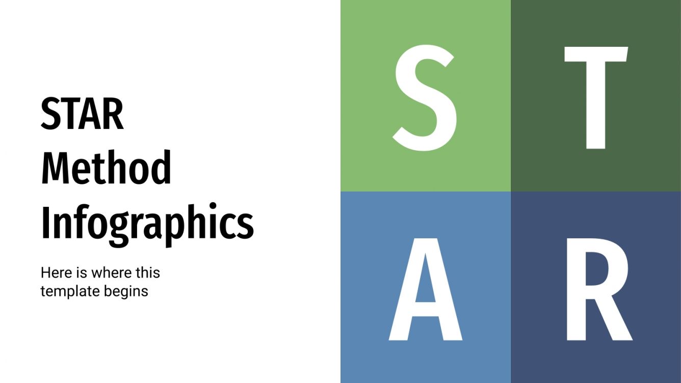 Free STAR Method Infographics for Google Slides and PPT