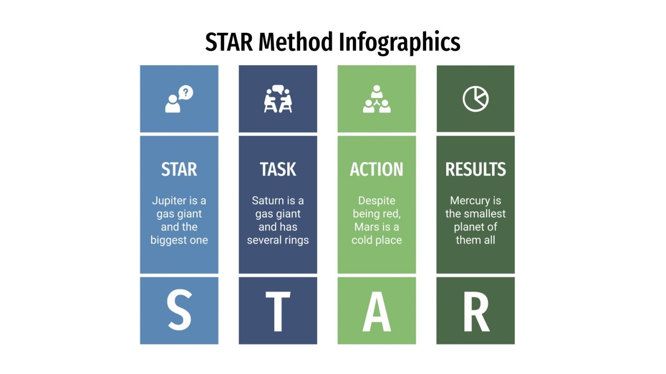 Free STAR Method Infographics for Google Slides and PPT
