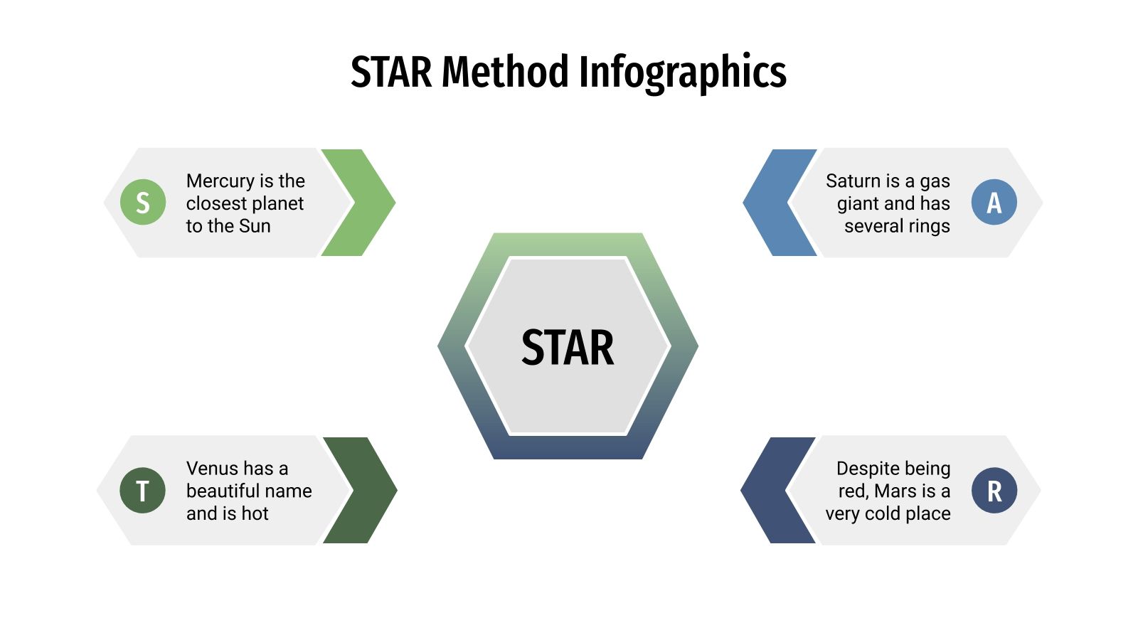 Free STAR Method Infographics for Google Slides and PPT