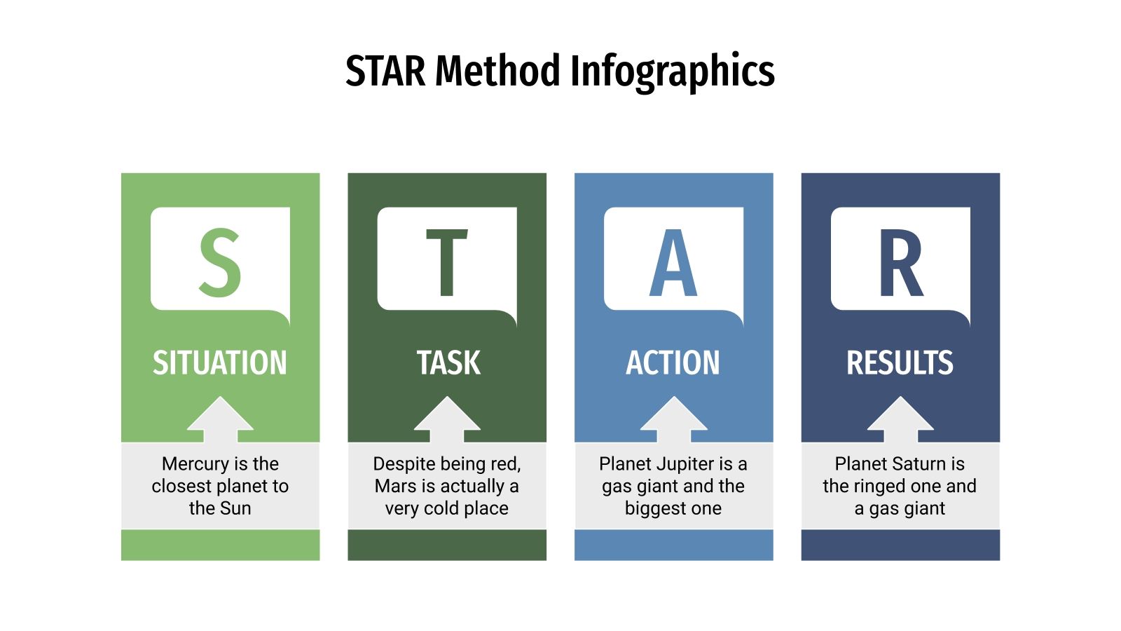 Free STAR Method Infographics for Google Slides and PPT