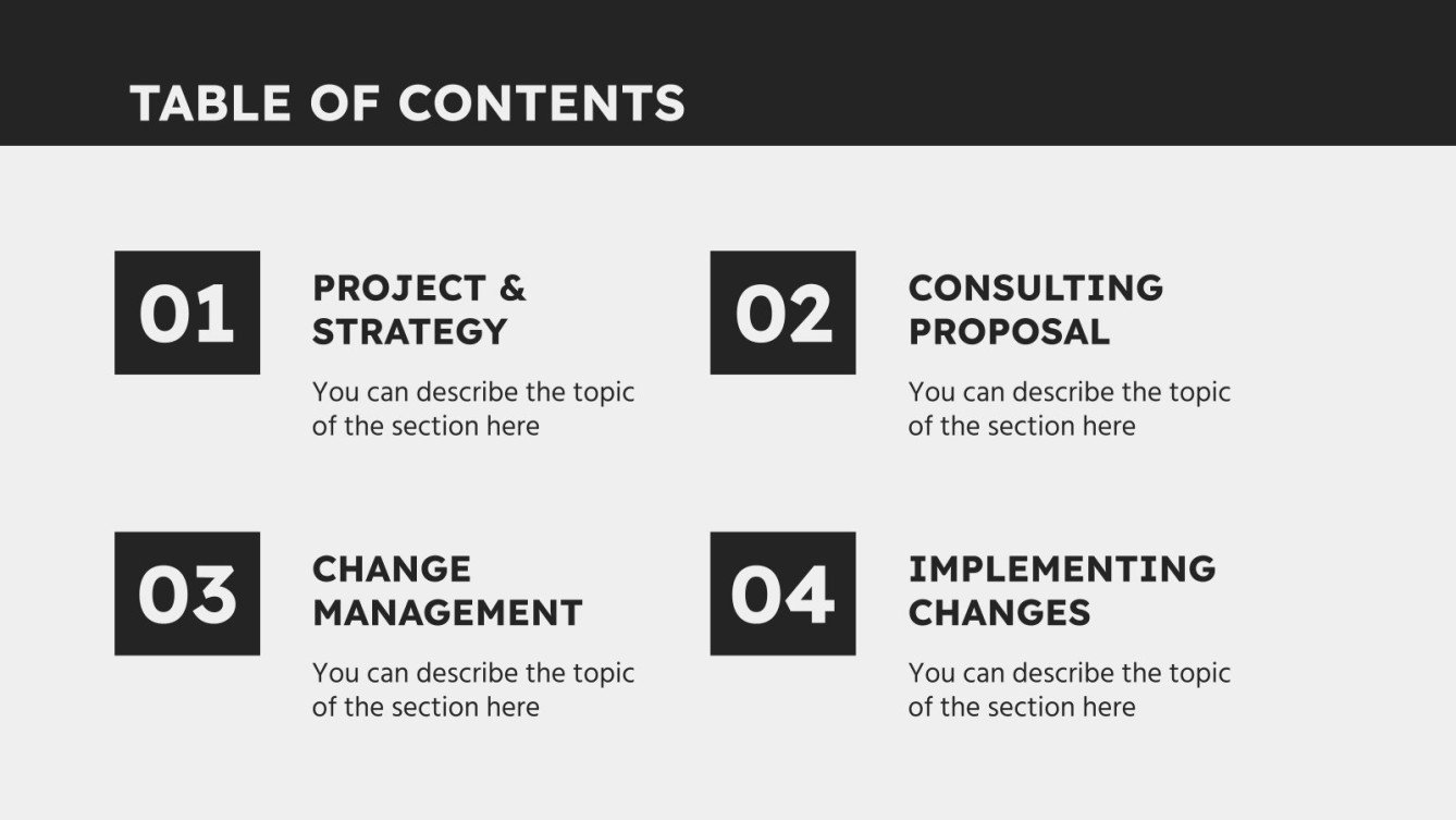 Basic Customizable Consulting Toolkit