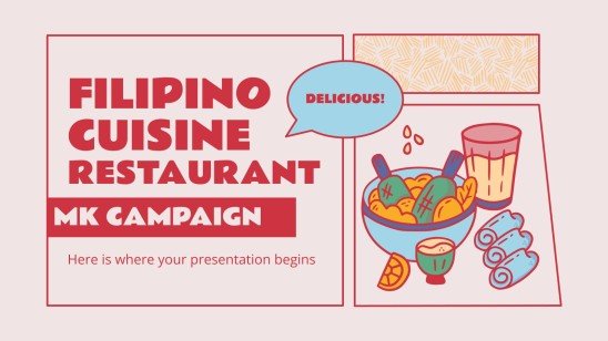 Filipino Cuisine Restaurant MK Campaign | Google Slides & PPT