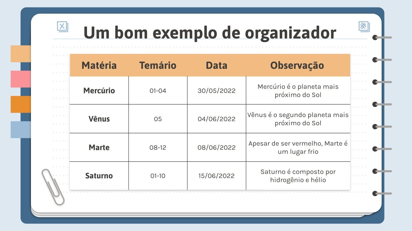 Organizer for University Exams | Google Slides & PowerPoint