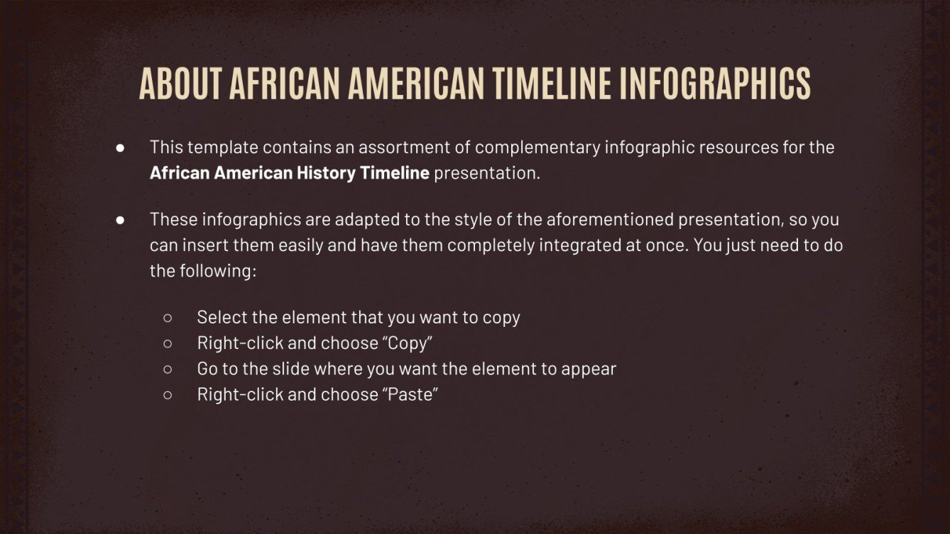 African American History Timeline Infographics | Google Slides