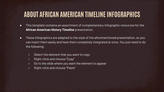 African American History Timeline Infographics | Google Slides