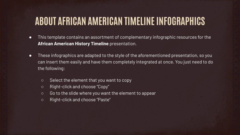 African American History Timeline Infographics | Google Slides