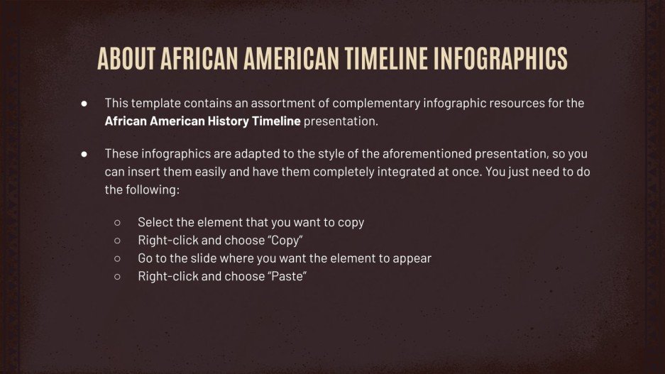 African American History Timeline Infographics | Google Slides