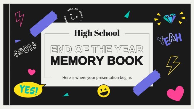 High School End of Year Memory Book | Google Slides & PPT
