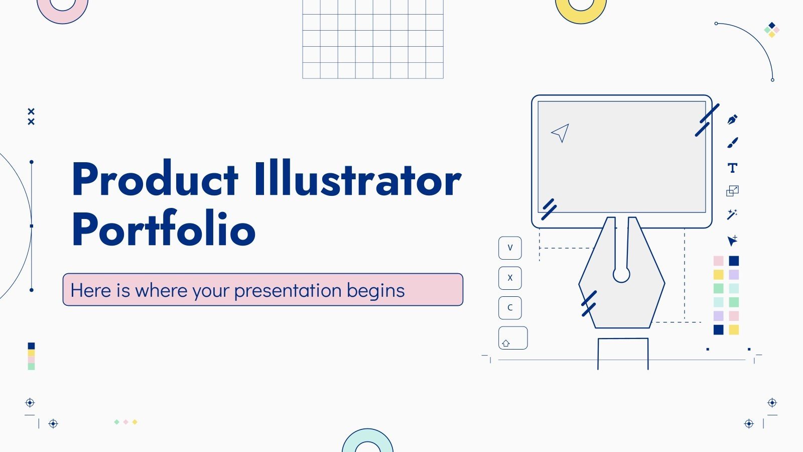 Product Illustrator Portfolio | Google Slides & PPT