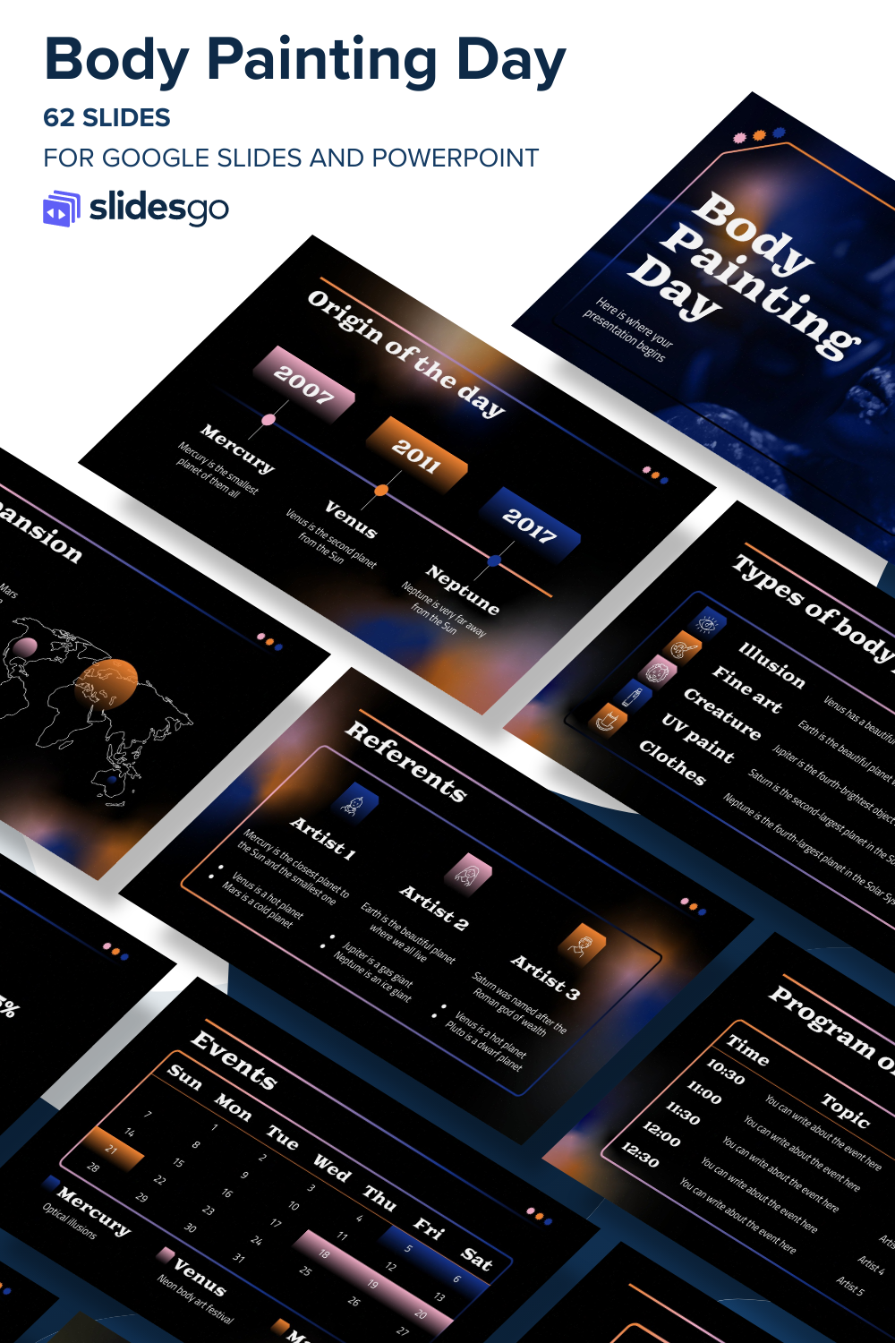 Body Painting Day | Google Slides & PowerPoint Template