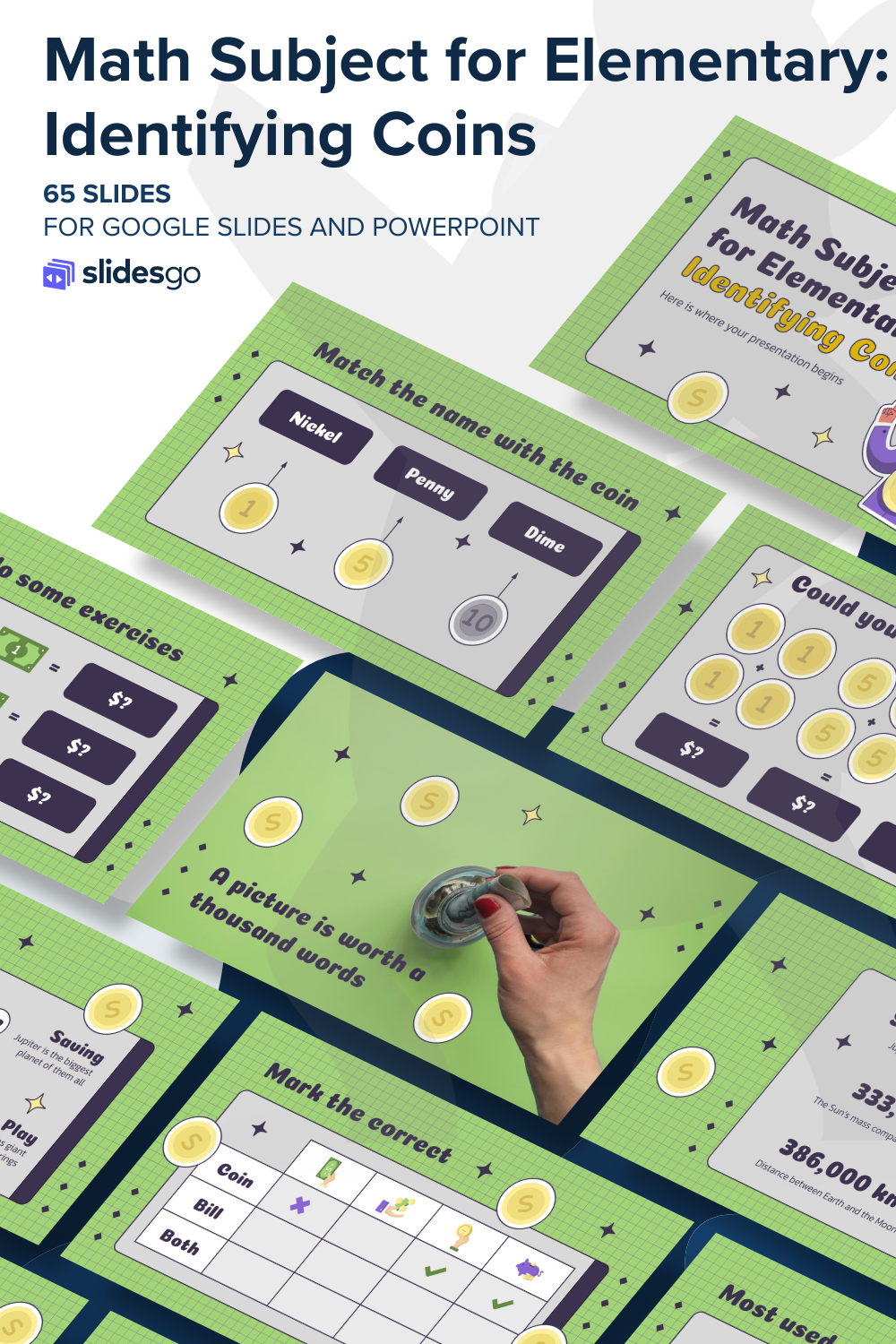 Math Subject for Elementary: Identifying Coins
