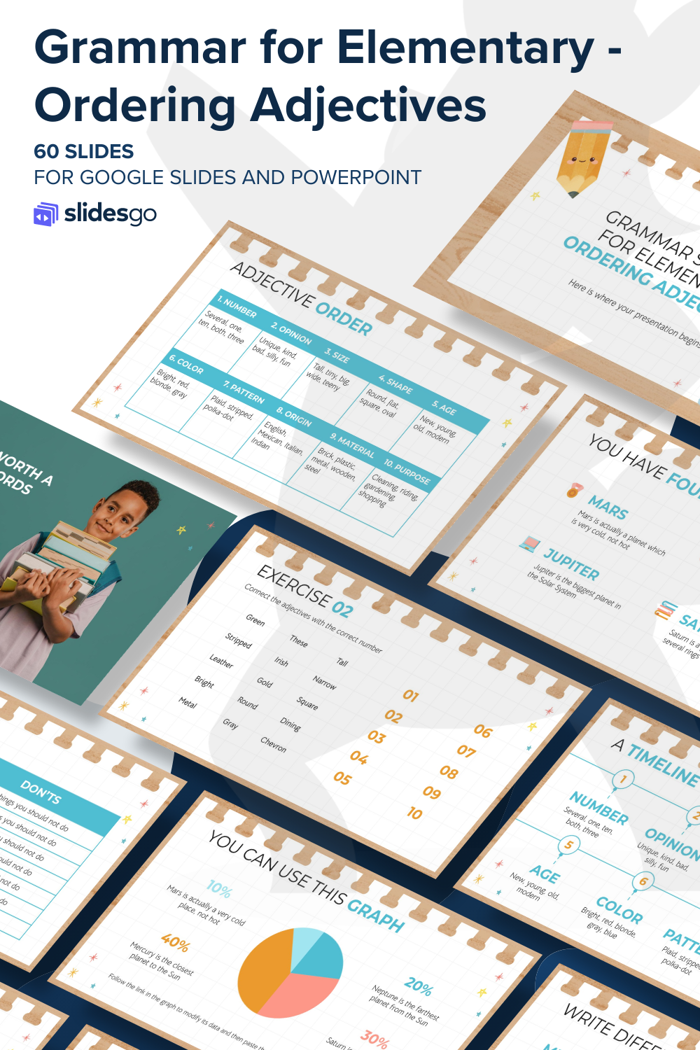 Grammar Subject for Elementary - 4th Grade: Ordering Adjectives