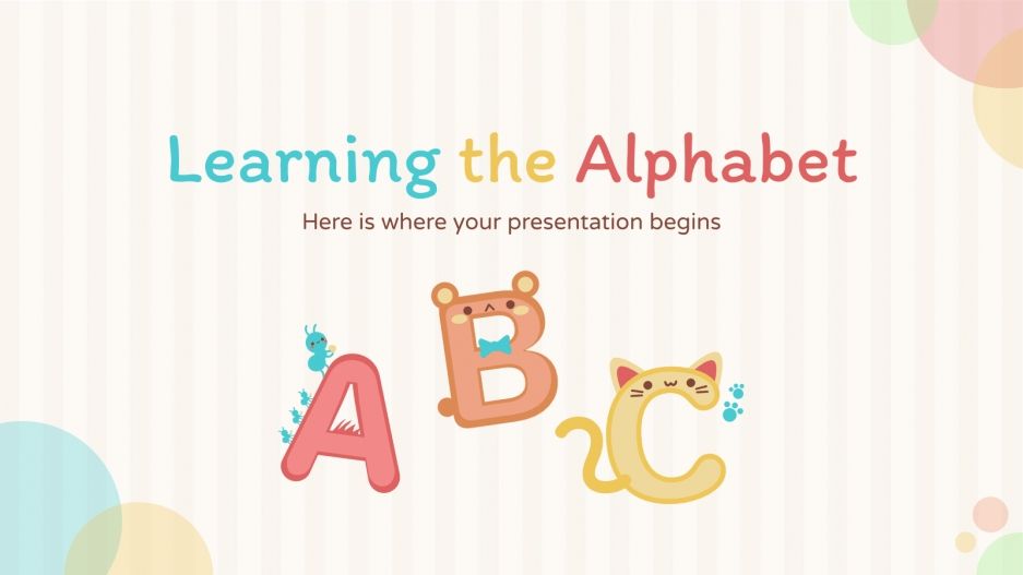 Learning the Alphabet Google Slides theme & PowerPoint template