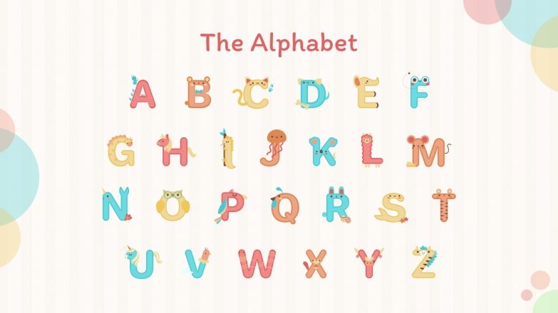 Learning the Alphabet Google Slides theme & PowerPoint template