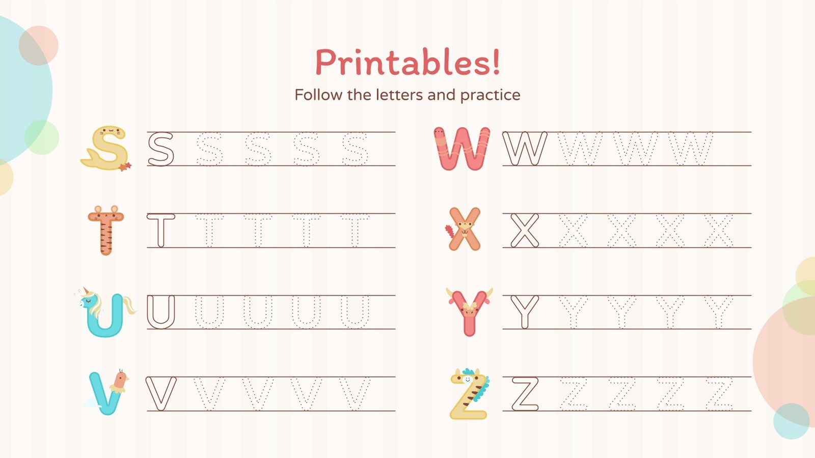 Learning the Alphabet Google Slides theme & PowerPoint template