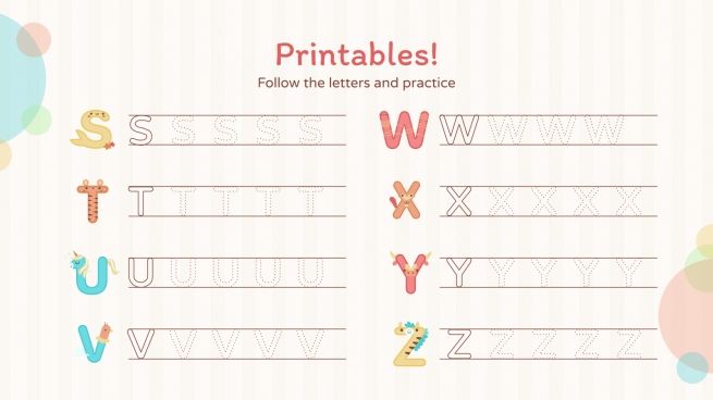 Learning the Alphabet Google Slides theme & PowerPoint template