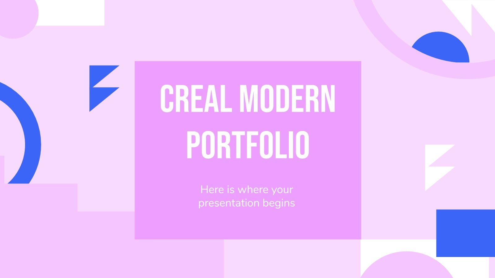 Portafolio moderno Creal | Tema de Google Slides y PowerPoint