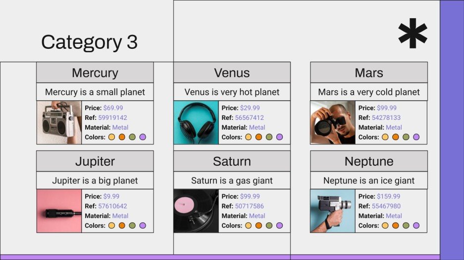 Technology Products Catalog | Google Slides & PowerPoint