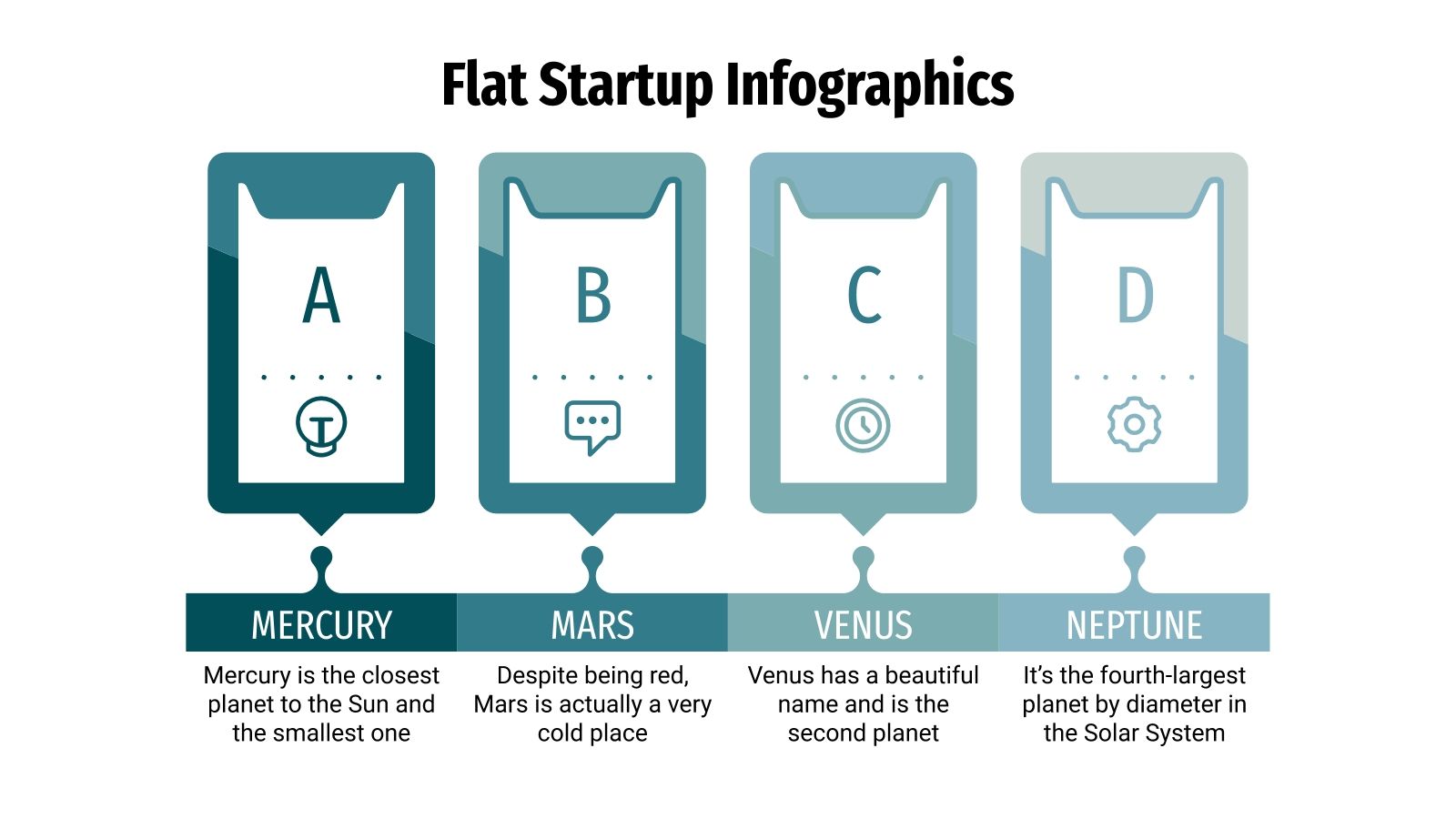 Flat Startup Infographics for Google Slides and PowerPoint