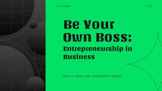 Sé tu propio jefe: Emprendedores | Google Slides y PowerPoint