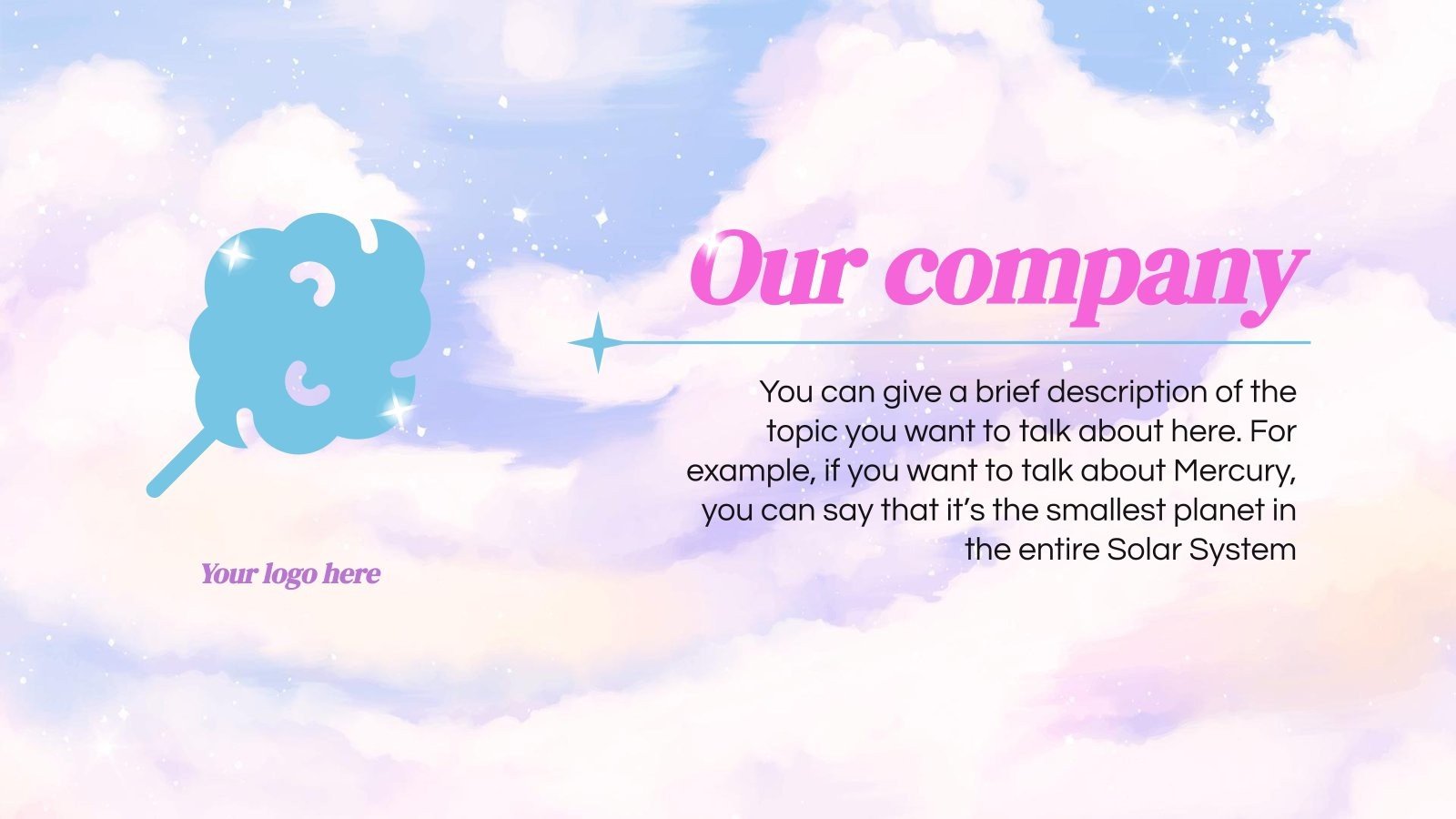 Cotton Candy Aesthetic Background MK Campaign | Google Slides