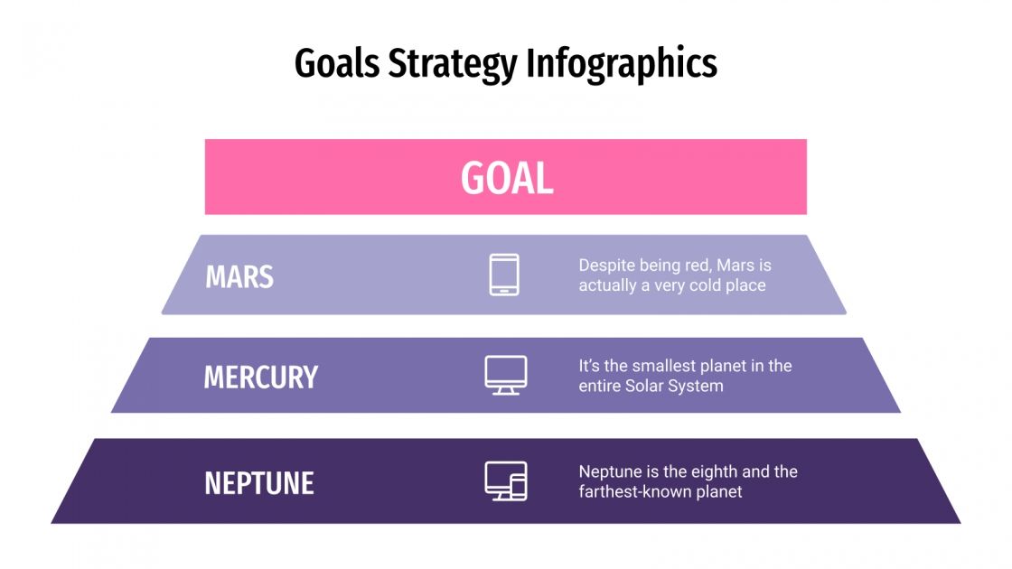 Goals Strategy Infographics for Google Slides and PowerPoint