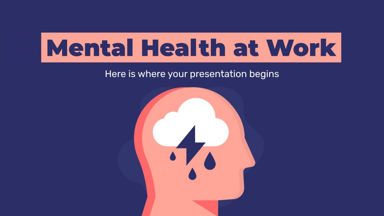 Mental Health At Work Google Slides PPT Template