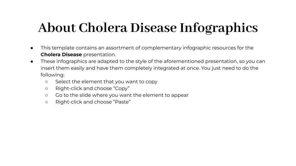 Cholera Disease Infographics | Google Slides & PowerPoint