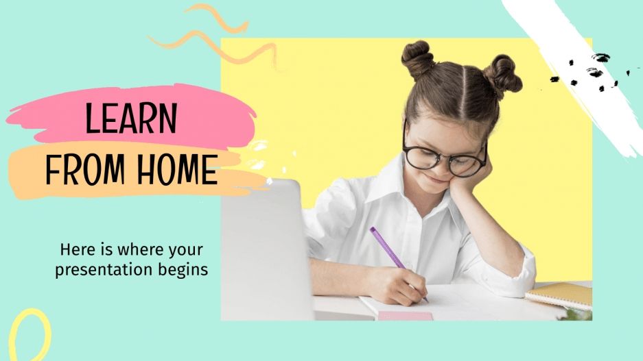 Learn from Home Google Slides theme & PowerPoint template