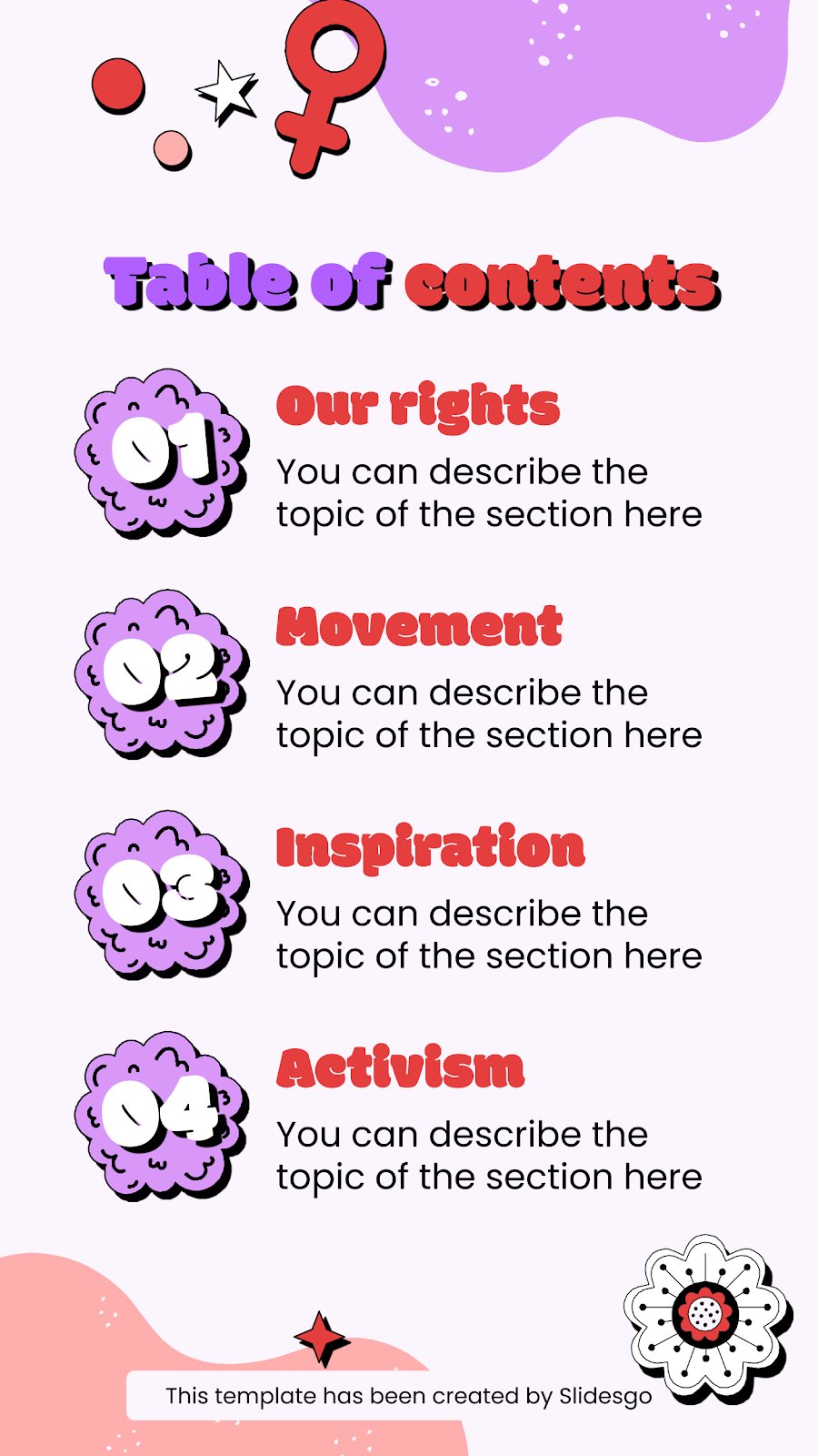 Inspirational Feminist Movement Stories for IG | Google Slides