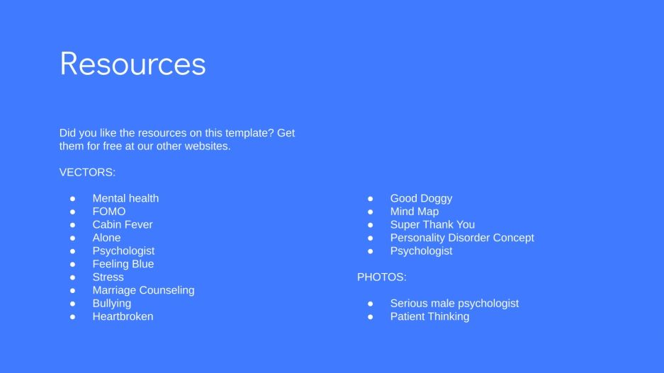 Mental Disorders Lesson Google Slides theme and PPT template