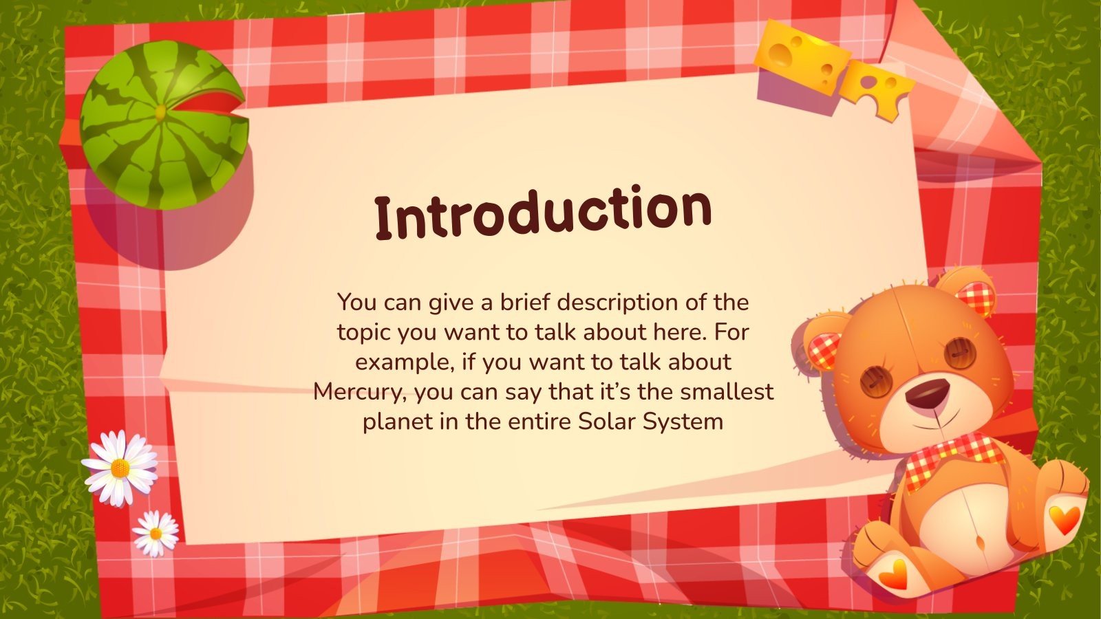 Teddy Bear Picnic Day Minitheme | Google Slides & PPT