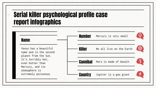 Serial Killer Psychological Profile Case Report Infographics