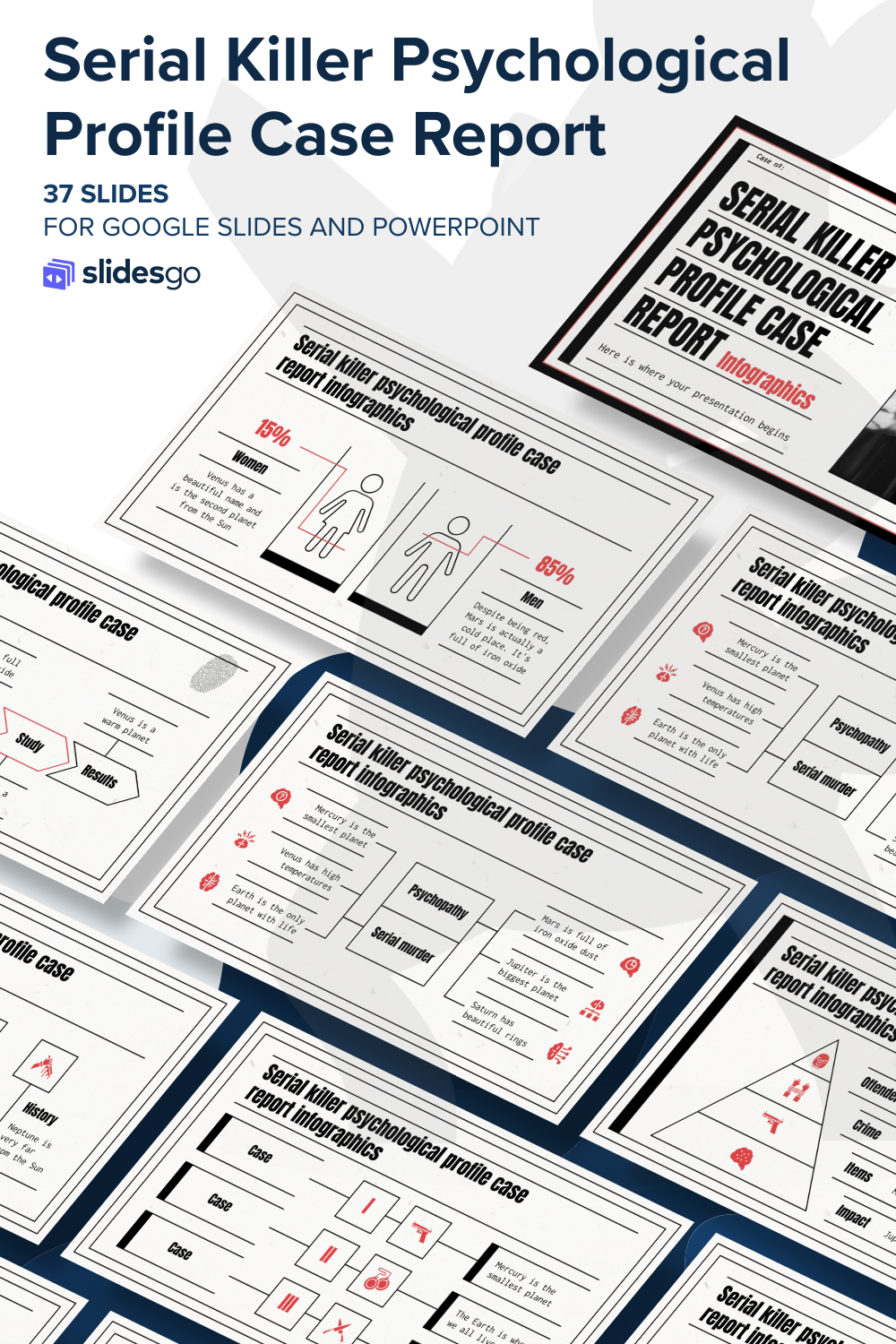 Serial Killer Psychological Profile Case Report Infographics