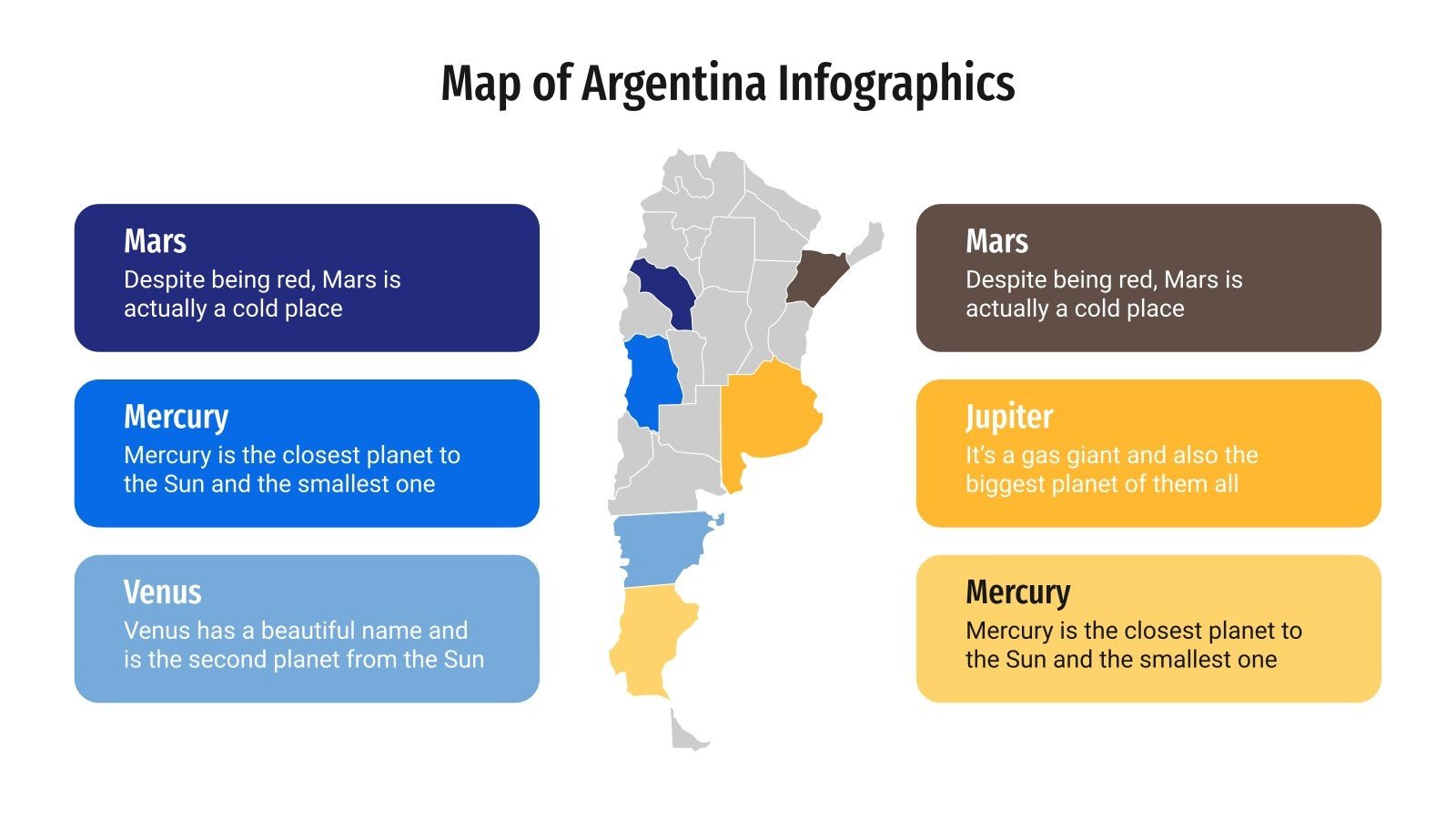 Map of Argentina Infographics for Google Slides & PowerPoint