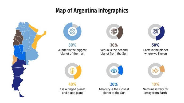 Map of Argentina Infographics for Google Slides & PowerPoint