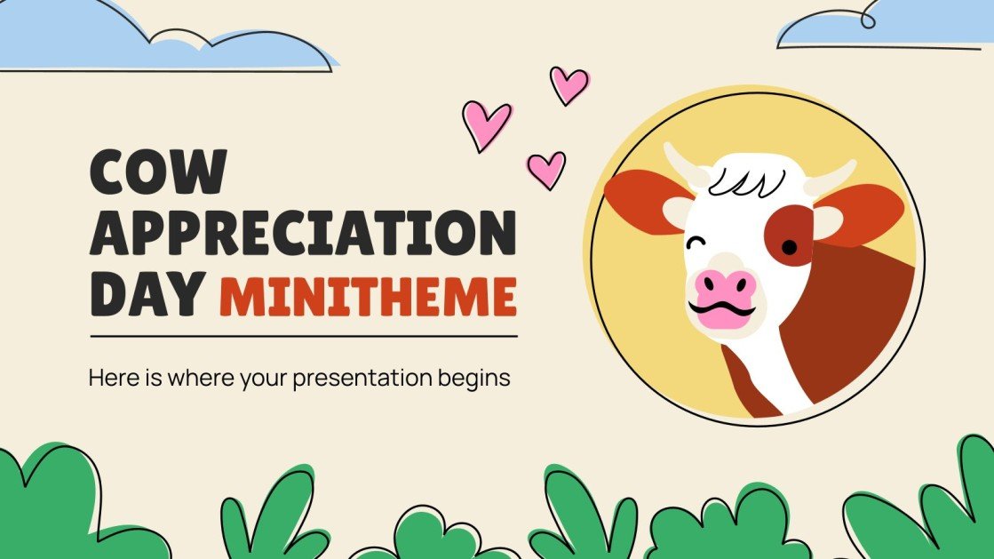 Free Google Slides & PowerPoint templates about Cows