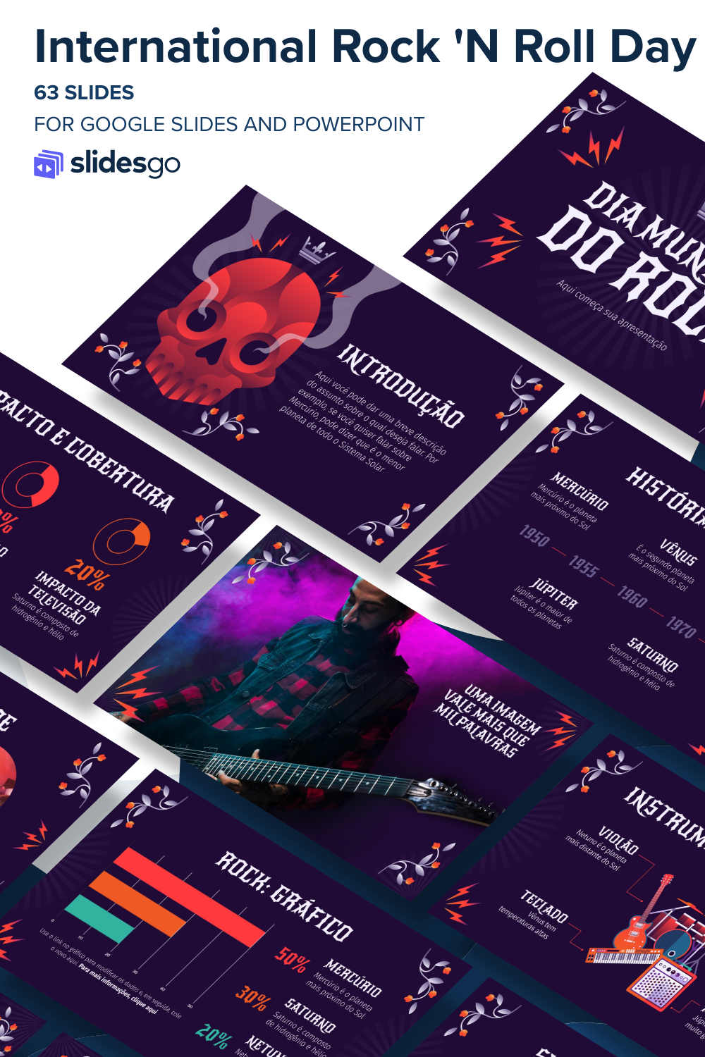 International Rock 'N Roll Day | Google Slides & PowerPoint