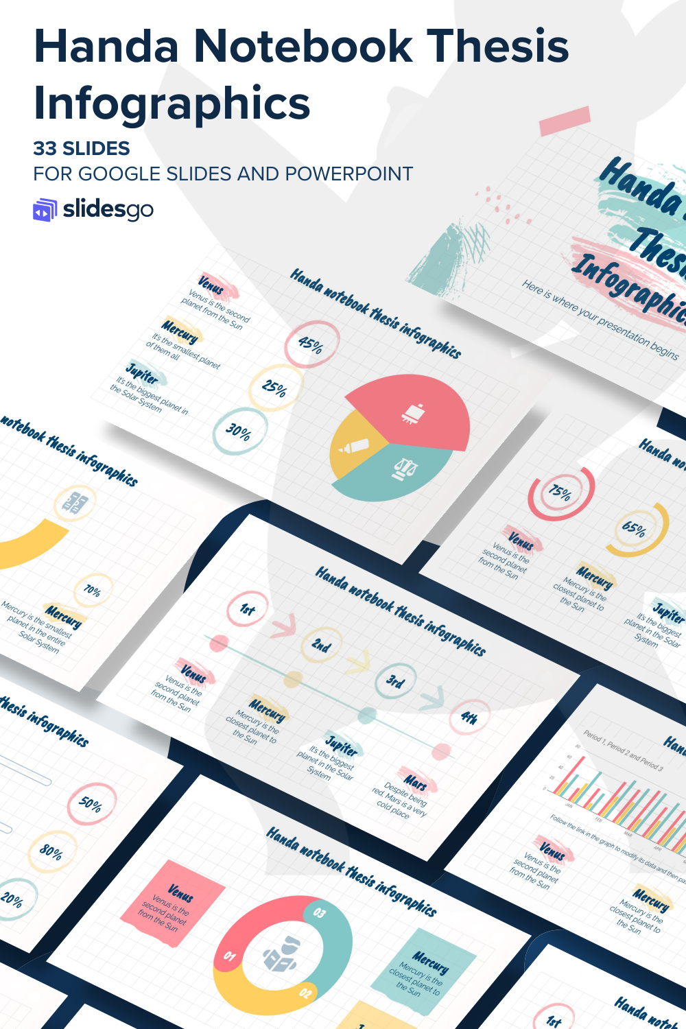 Handa Notebook Thesis Infographics | Google Slides & PPT