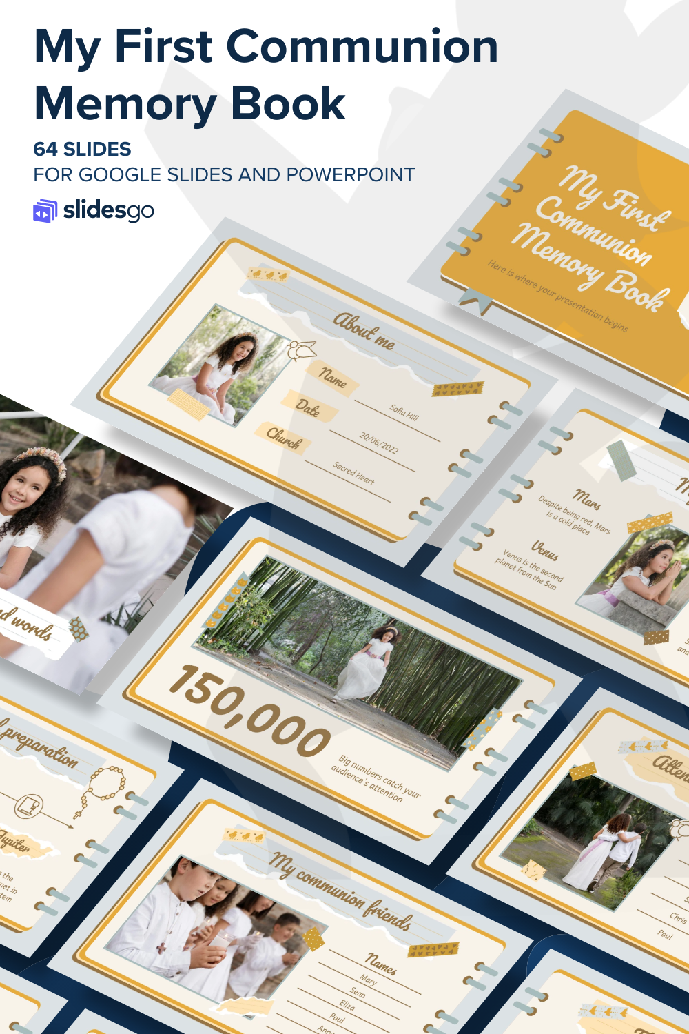 My First Communion Memory Book | Google Slides & PPT
