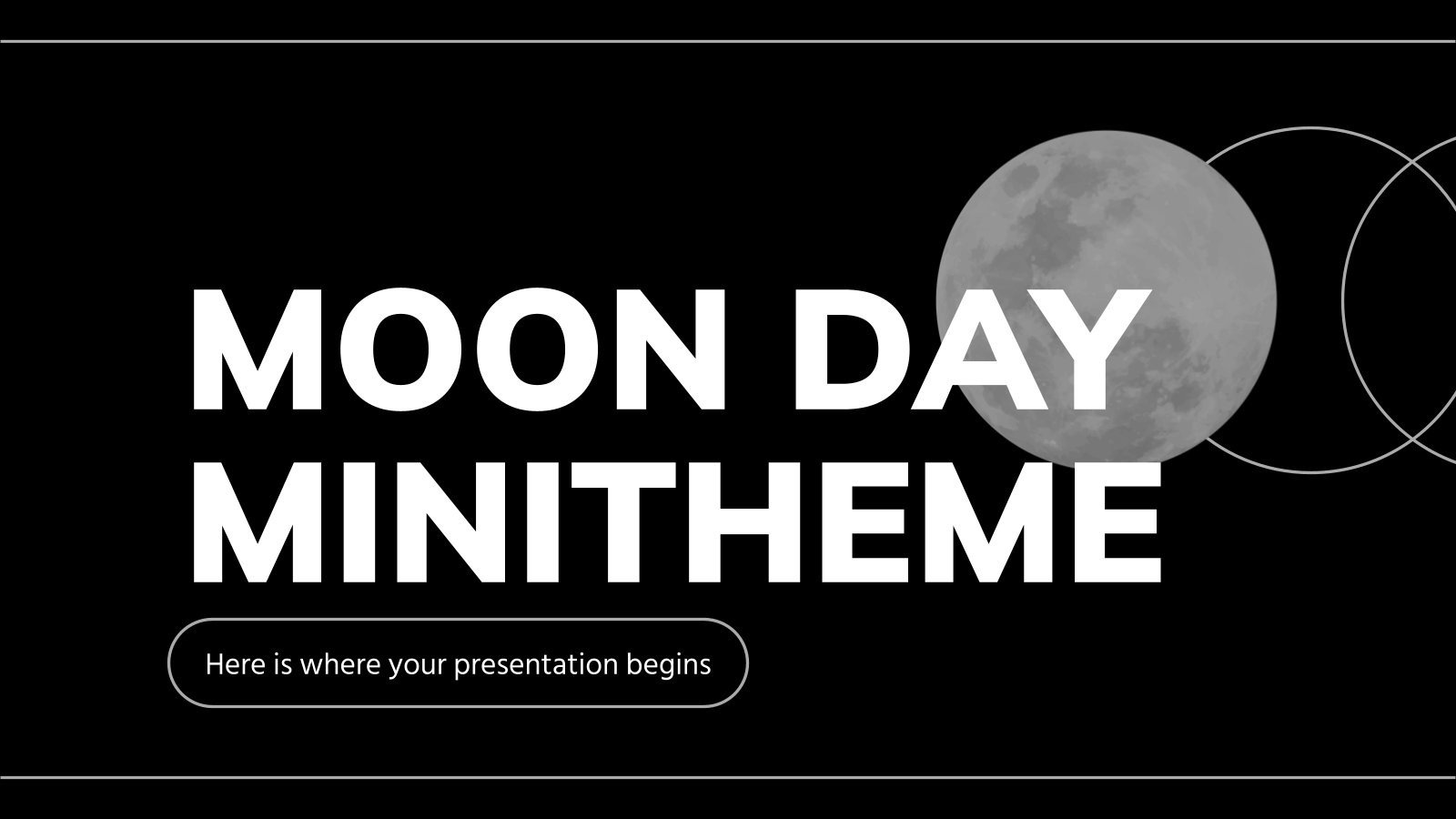 Free themes about the Moon for Google Slides & PowerPoint