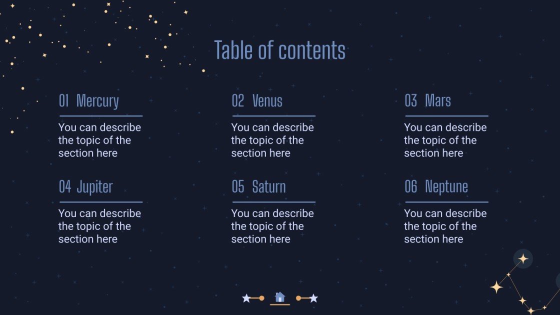 Outer Space and Galaxies Google Slides & PowerPoint template