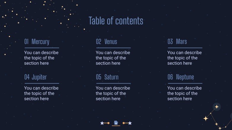 Outer Space and Galaxies Google Slides & PowerPoint template