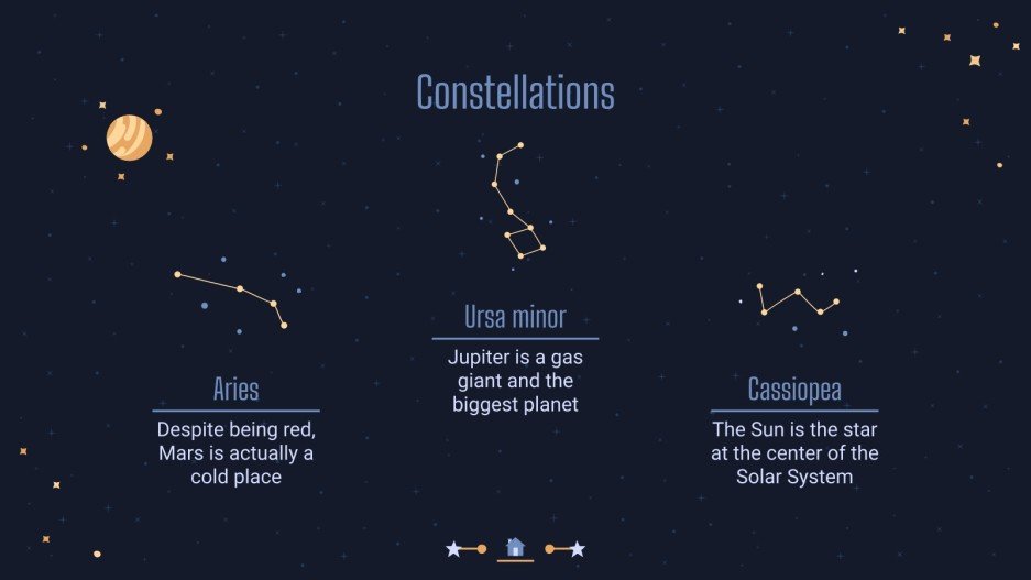 Outer Space and Galaxies Google Slides & PowerPoint template