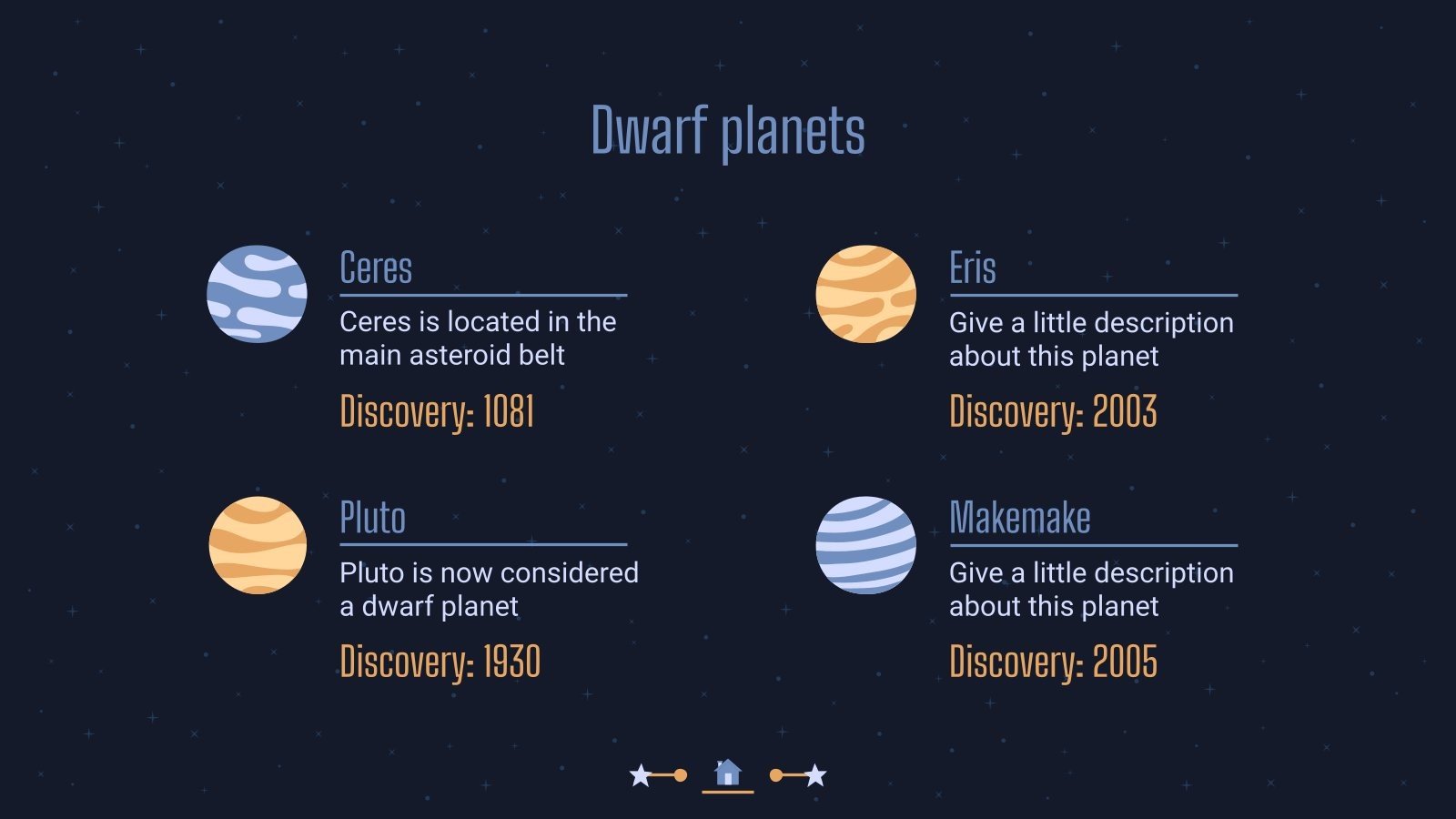 Outer Space and Galaxies Google Slides & PowerPoint template