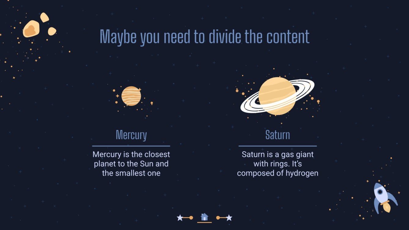 Outer Space and Galaxies Google Slides & PowerPoint template